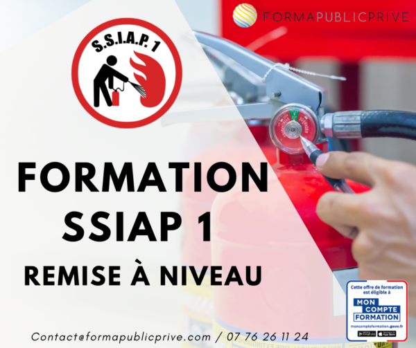 SSIAP 1 REMISE A NIVEAU - Forma Public Privé