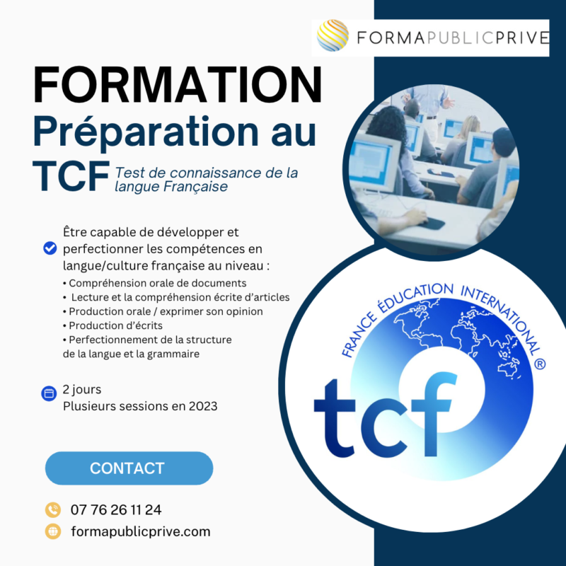 Formation Préparation au TCF (Test de connaissance de la langue ...